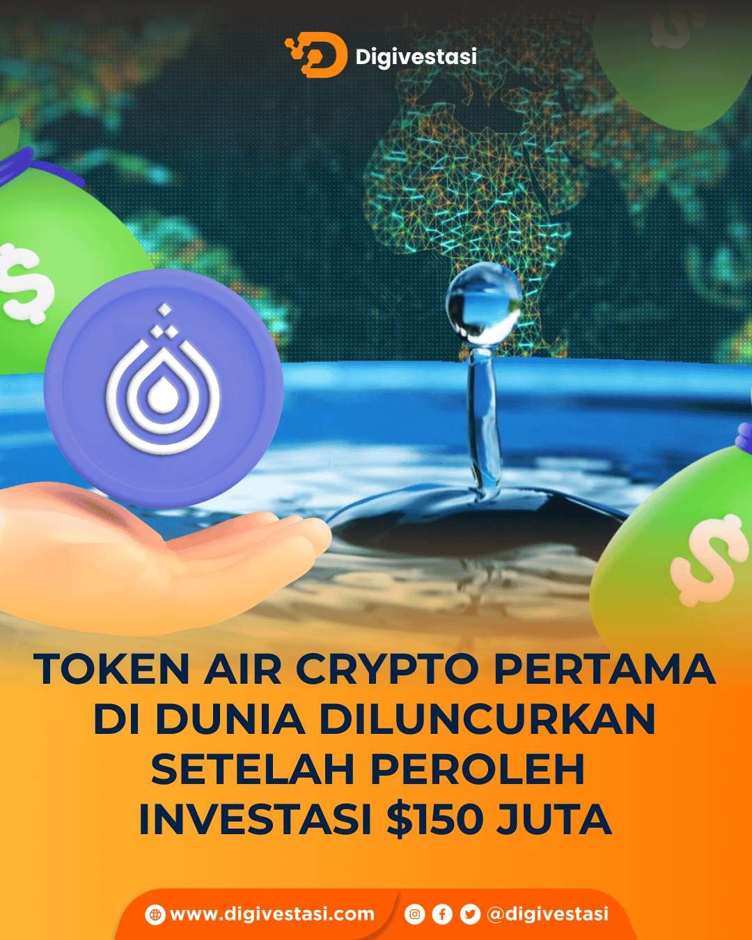 Token Air Crypto Pertama Di Dunia Diluncurkan Setelah Peroleh Dukungan Investasi $150 Juta ...